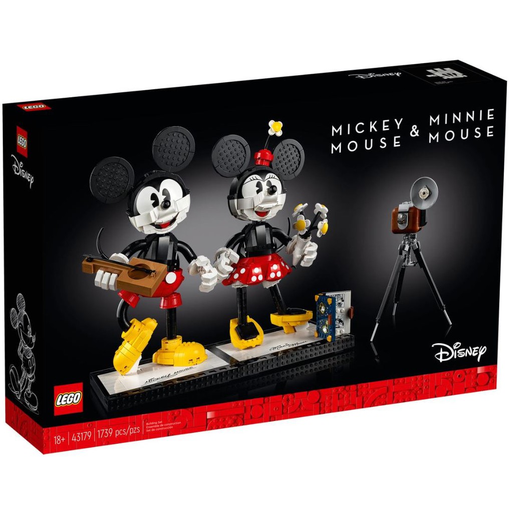 LEGO Disney Mickey Mouse Minnie Mouse Buildable Characters 43179 ...