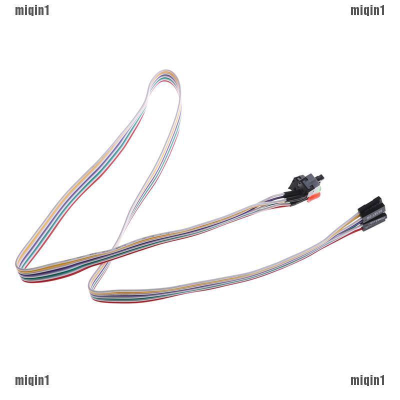 $TH 2pcs 65cm Long Power Button Switch Cable for PC Reset Computer ELE ...