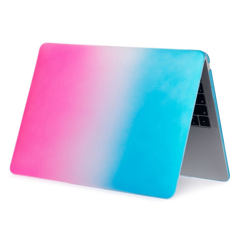 For Mac Book Air 13 Inch Rainbow Gradient Shell Ultra Thin Snap On Anti ...