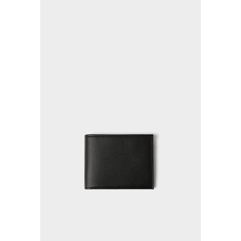 ZARA Men Wallet กระเป๋าสตางค์ ผู้ชาย ของแท้ สีดำ (Black) ใส่บัตรได้ 8 ...