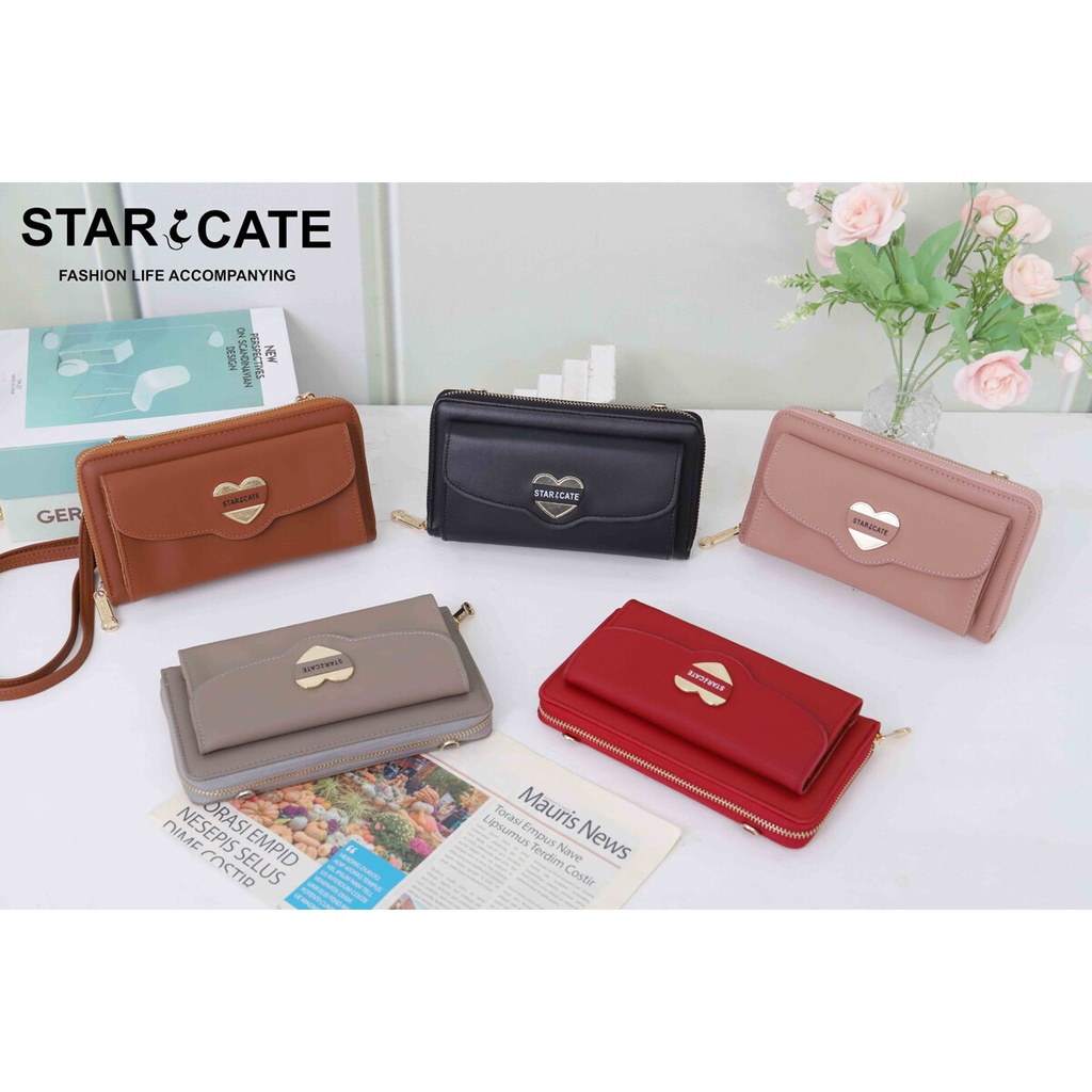 พร้อมส่ง กระเป๋าสตางค์แฟชั้นผู้หญิง STARCATE-S101 กระเป๋าตังค์ ใบยาว กระเป๋าเงิน มีสะพายข้าง ได้ ...