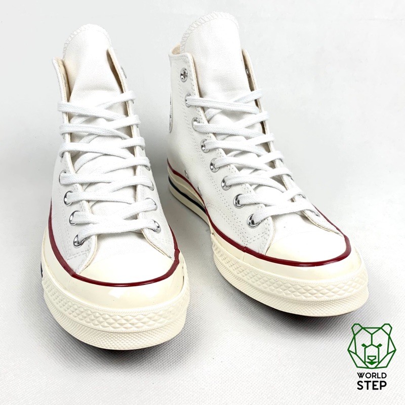 Converse Chuck70 Hi White คอนเวิร์ส ป้ายหลังดำ คอนเวิร์สขาว - worldstep - ThaiPick