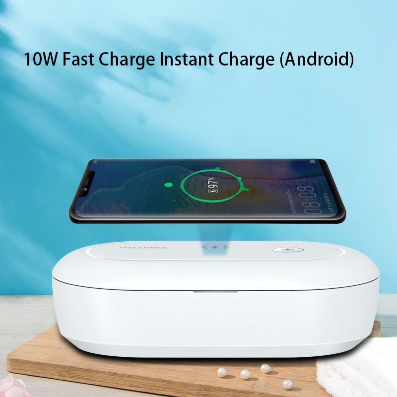 UV-Clean Rag Disinfection, Phone Wireless Charging Station, Cell Phone Disinfection & Multi ...