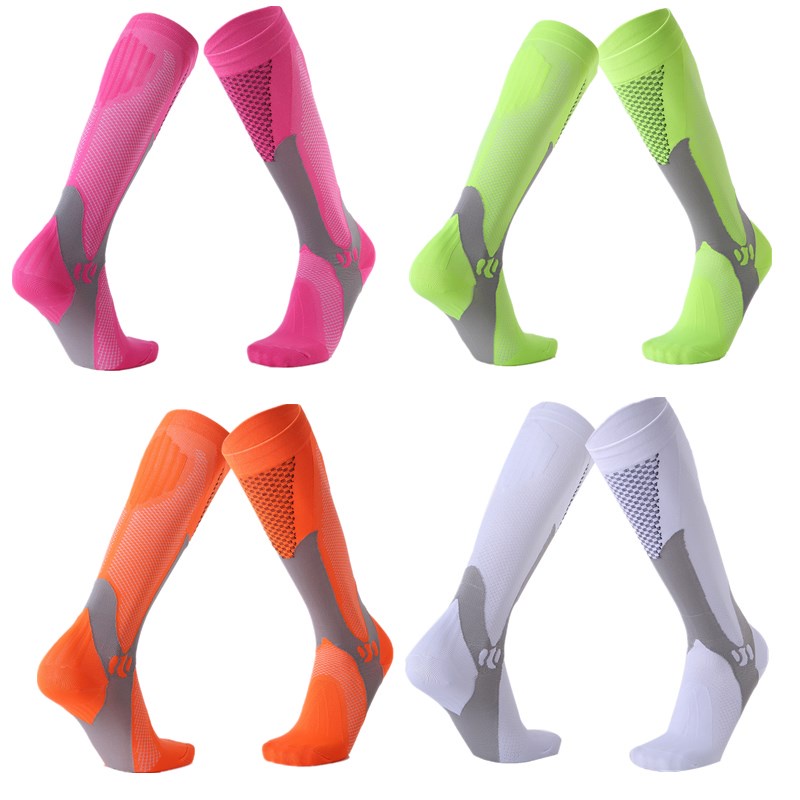 Men Women Compression Professional Soccer Socks outdoor Running Cycling ...