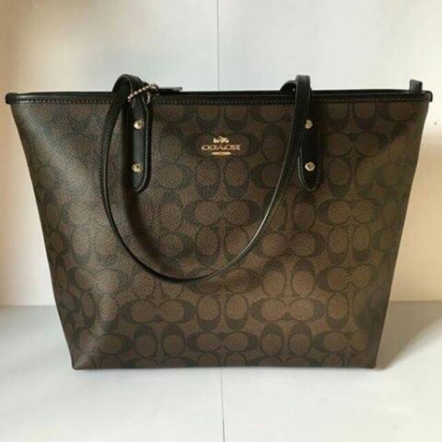 New!!! Coach F58292 CITY ZIP TOTE IN SIGNATURE | Shopee Thailand