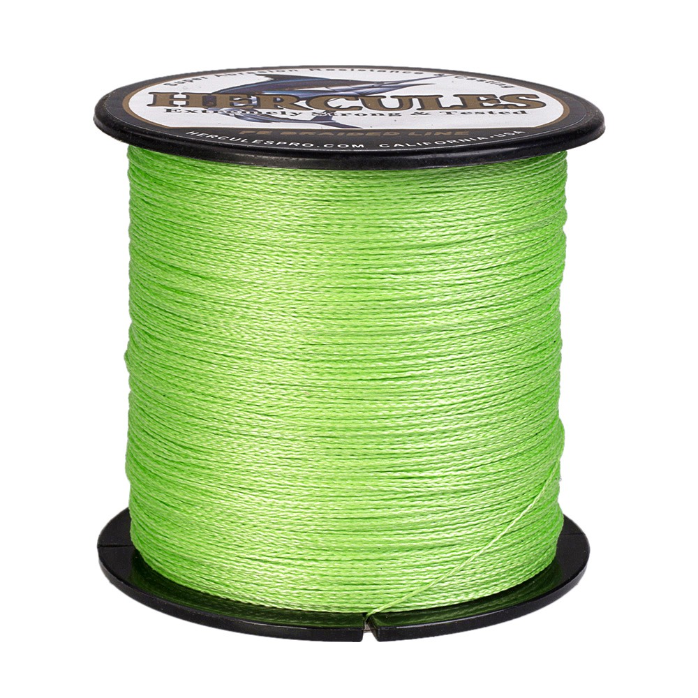 500M Fluorescent Green 6lb-100lb Hercules Pe Braid Fishing Line Strong ...