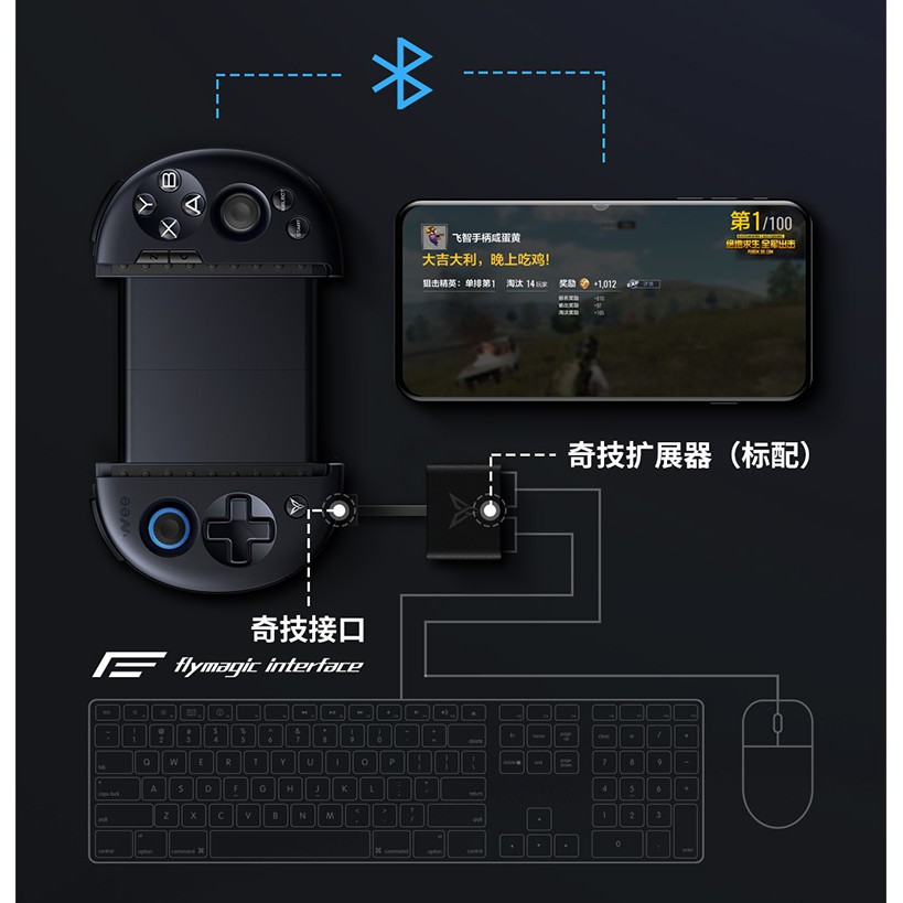 Flydigi Wee2T ไม่โดนแบน เป็นจอยและเมาส์ในตัวเดียว จอยเกมมือถือ รองรับ ...