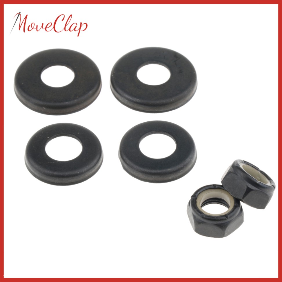 MoveClap 4pcs Skateboard Replacement Iron Bushings Washers Cup Nuts ...