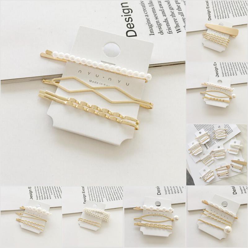 PurpleredtoNew 8 Styles Fashion Pearl Hair Clip Hair Styling ...