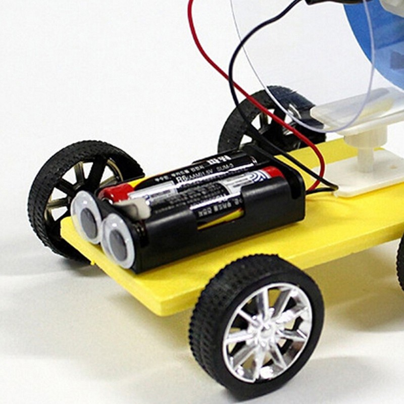 Colorfulswallowfree Kid Diy Wooden Single-Wing Wind Car Assembly Model ...