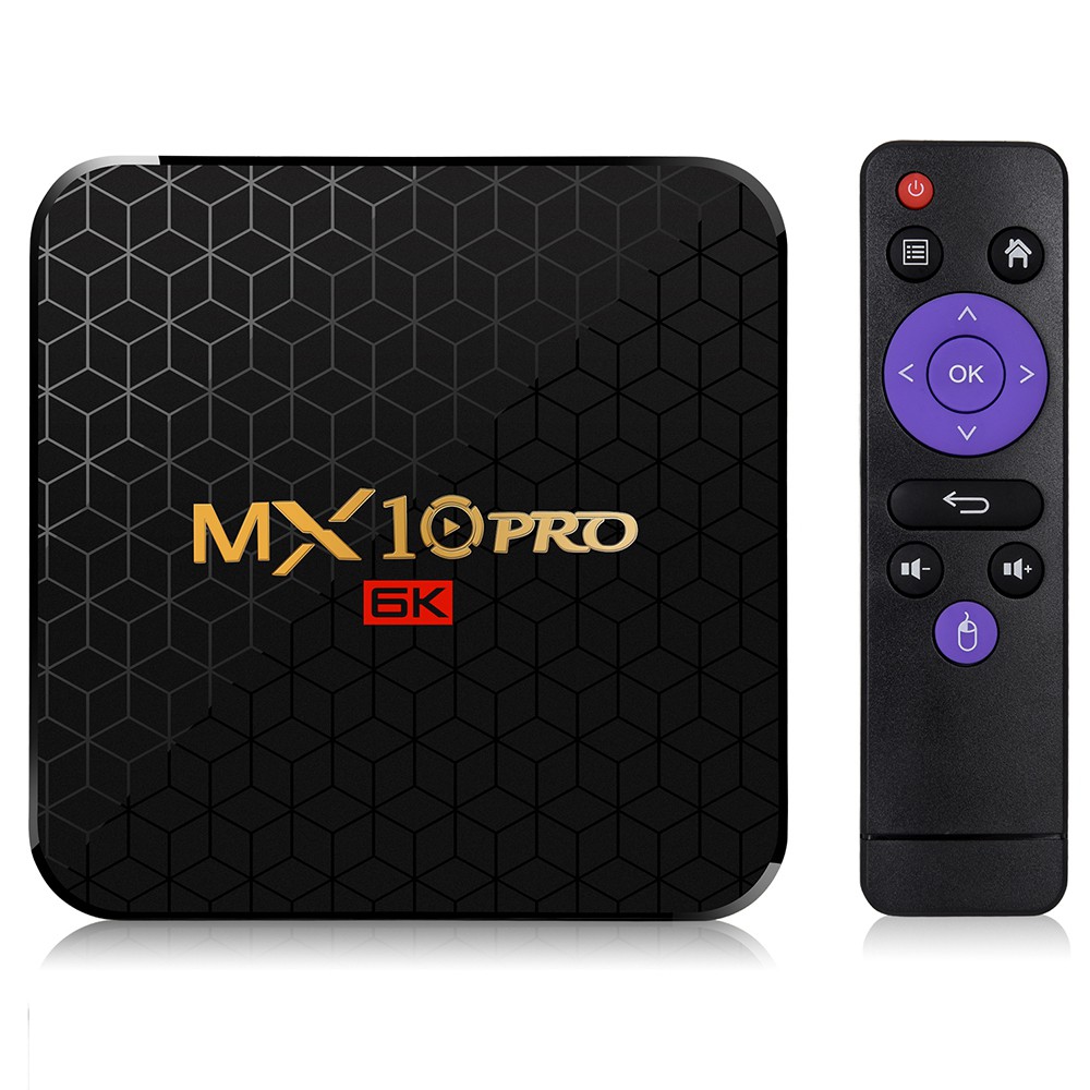 กล่อง Android MX10 Pro 6K TV Box Android 9.0 AllWinner H6 / 2.4G WiFi ...