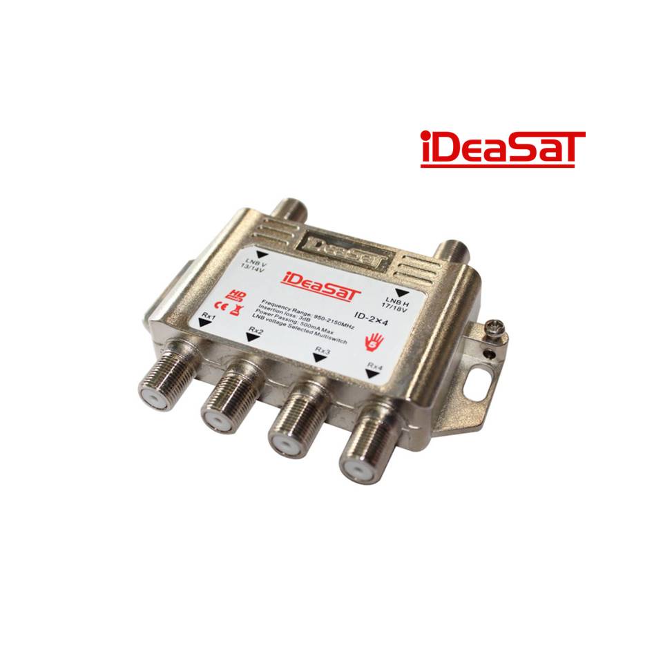 มัลติสวิตช์ iDeaSaT Multi Switch ID-2x4(เข้า2ออก4) แยกอิสระ 4 จุด ...