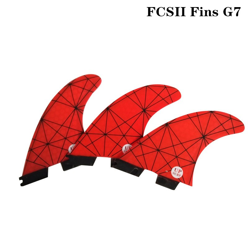 Upsurf Fcs2 Fins G7 อุปกรณ์เสริมกระดานโต้คลื่นไฟเบอร์สีแดง - dilao87.th ...