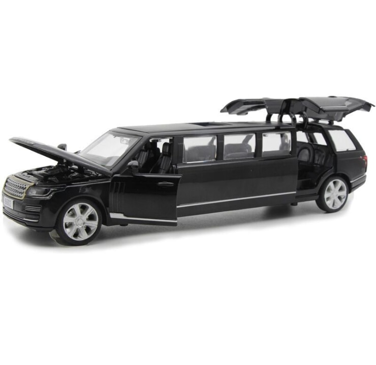 New 1:32 Alloy Stretch Limousine Diecast Car Model Toy With ull Back ...