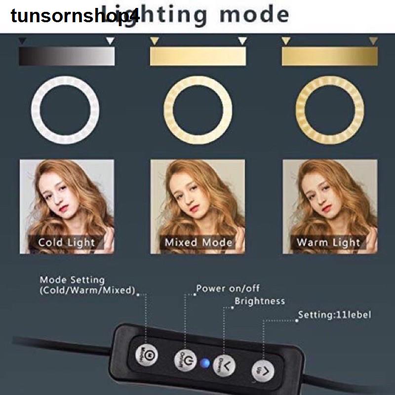 จัดส่งเฉพาะจุด จัดส่งกรุงเทพฯมีพร้อมส่ง ไฟไลฟ์สด ไฟแต่งหน้า ไลฟ์สด 26-36CM ขาตั้ง ไฟ2เมตร ไฟ ...