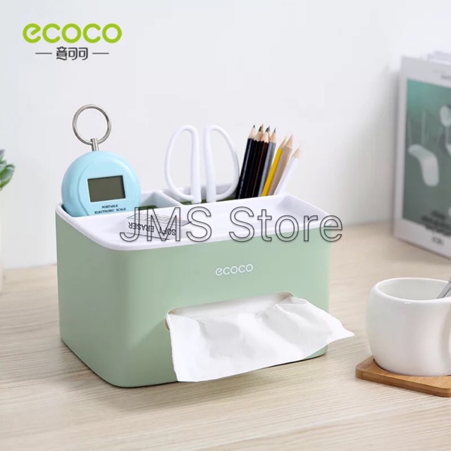 ecoco กล่องใส่ทิชชู่มัลติฟังก์ชั่น กล่องทิชชู่อเนกประสงค์ E1602 ...