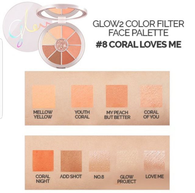 Missha New 2019Glow Season 2.Color Filter Shadow Palette.(มีหลายสี)No.7 ...