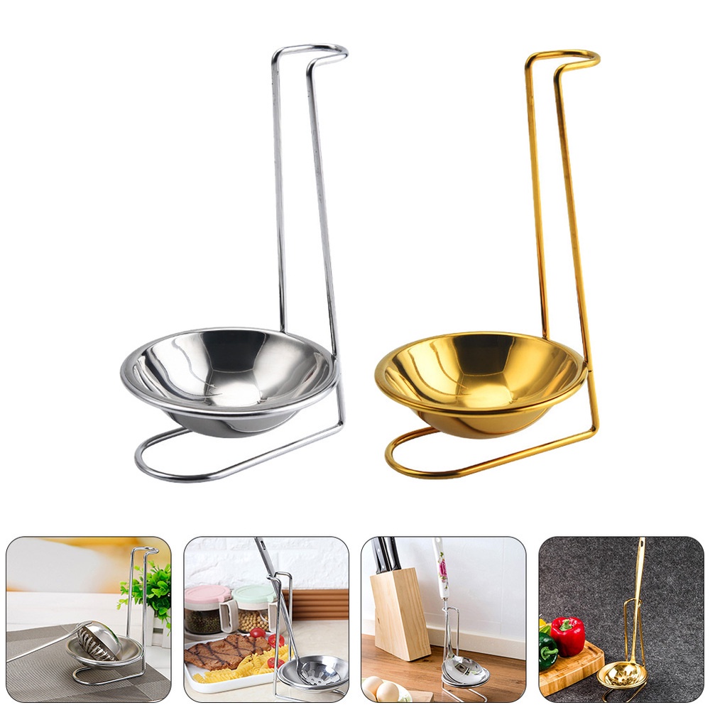 2pcs Practical Spoon Racks Ladle Holders Kitchen Storage Racks Assorted ...
