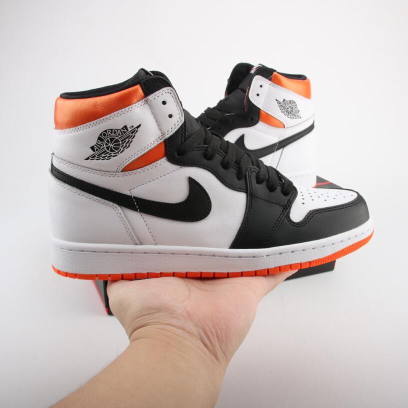 Air Jordan 1 "Electro Orange" Black Toe Buckle AJ1 Joe 1 High-Top ...