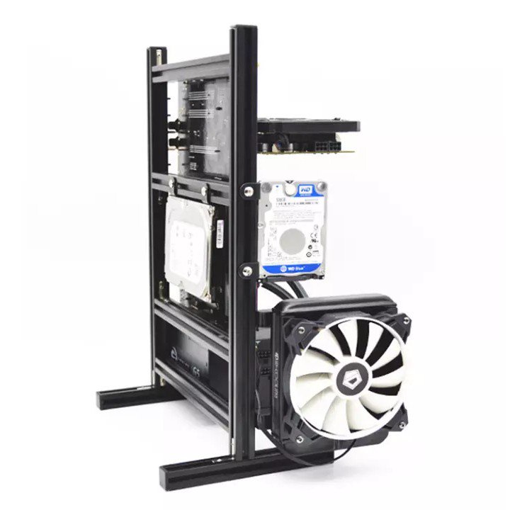 Open all-aluminum rack diy ATX MATX ITX chassis rack vertical chassis ...