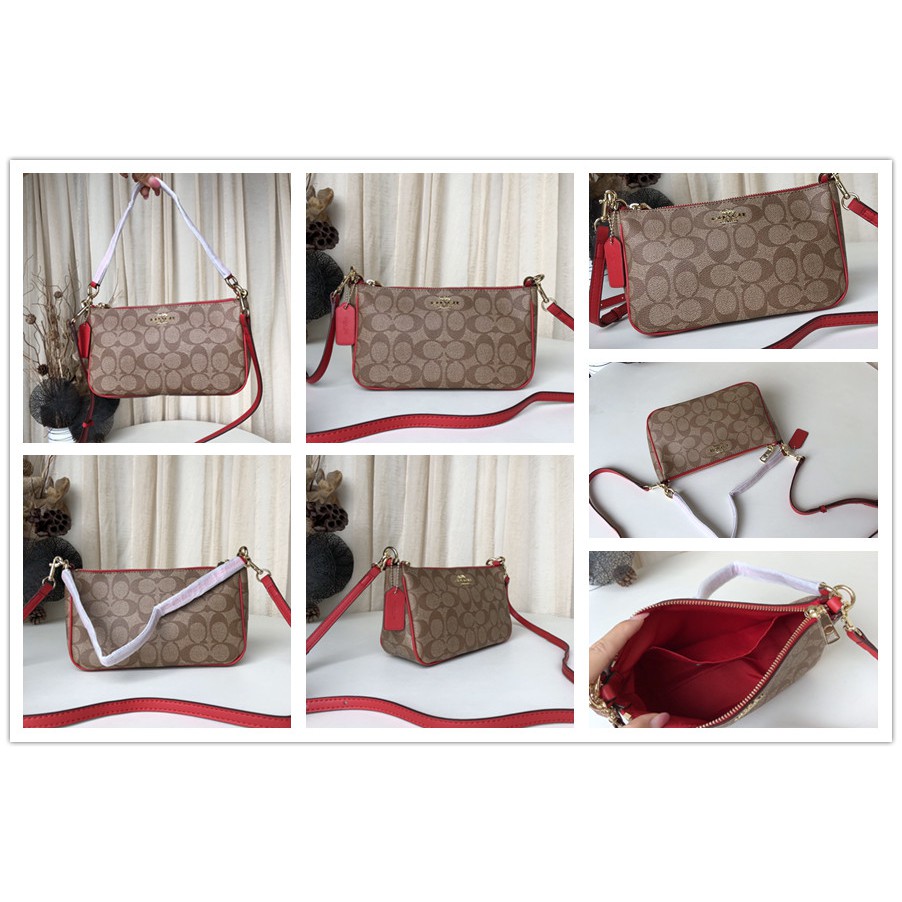 COACH แท้ F58321 กระเป๋าสะพายข้าง MessengerBag กระเป๋าสะพายข้างผู้หญิง ...