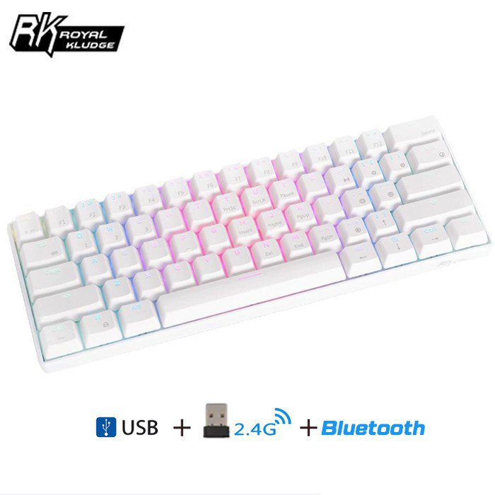 【Newest】RK61 RGB Gaming Mechanical Keyboard Wired Type-C / Wireless ...