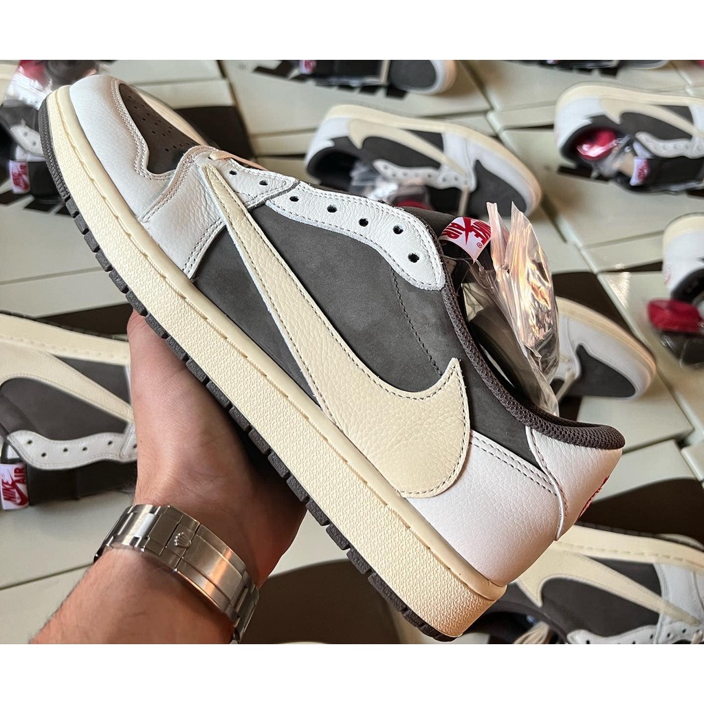 ของแท้ รองเท้า Nike Jordan 1 Retro Low OG SP Travis Scott Reverse Mocha ...