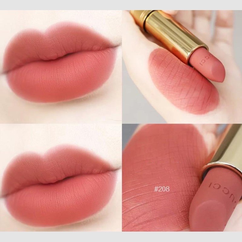 Gucci Rouge à Lèvres Mat ขนาดปกติ 3.5 g. #208 - lullaeiya - ThaiPick