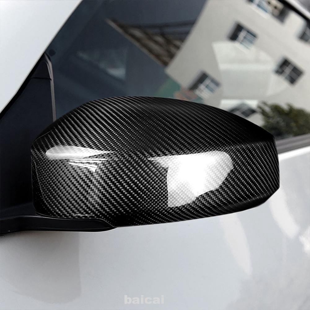 1 Pair Rearview Mirror Cover Exterior Car Carbon Fiber Protective ...