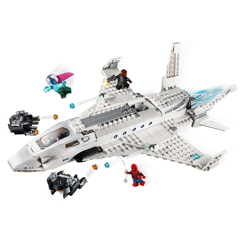 76130 LEGO Marvel Super Heroes Spider-Man Stark Jet and the Drone ...
