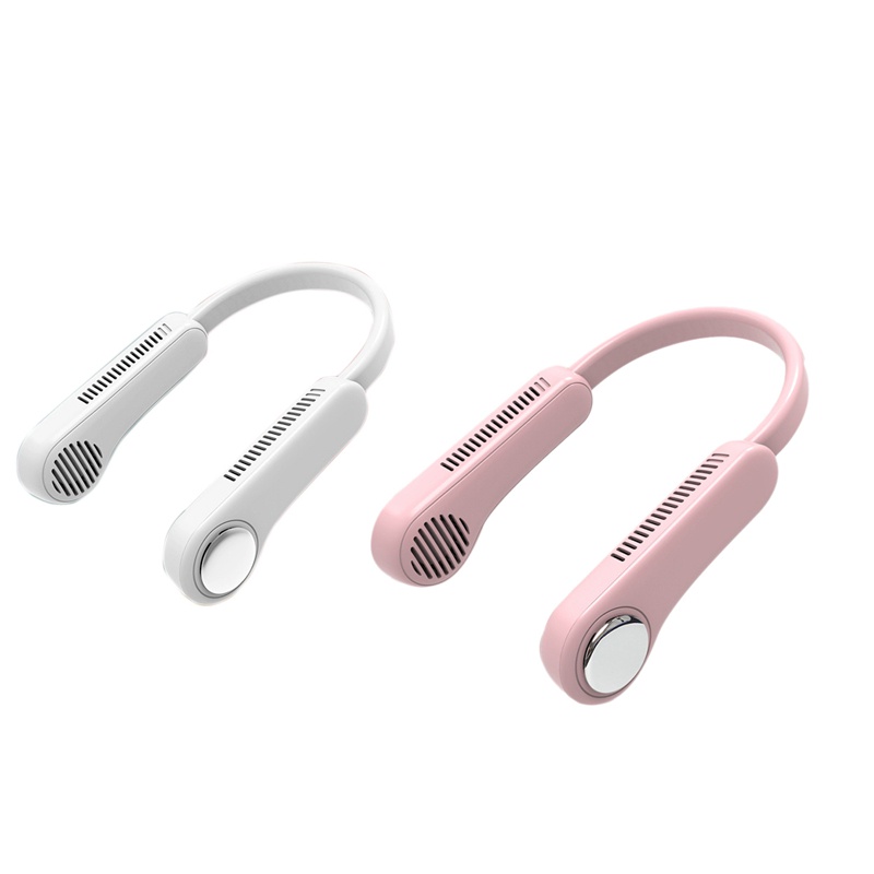 wBladeless Neck Fan USB Charging 3 Speeds Natural Wind Mode Angle ...