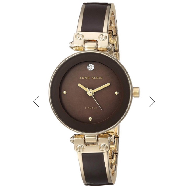 ANNE KLEIN นาฬิกาข้อมือผู้หญิง รุ่น AK-1018BKBK สีดำ(มือสองของแท้100% ...