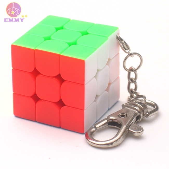 3cm Mini Small 3x3 Magic Cube Key Chain Smart Cube Toy & Creative Key ...
