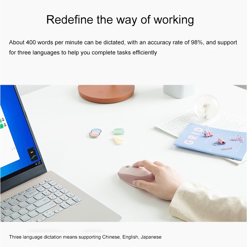 Ready เพื่อส่ง Logitech เสียง M380เมาส์ไร้สายเมาส์พื้นฐานสำหรับ PC ...