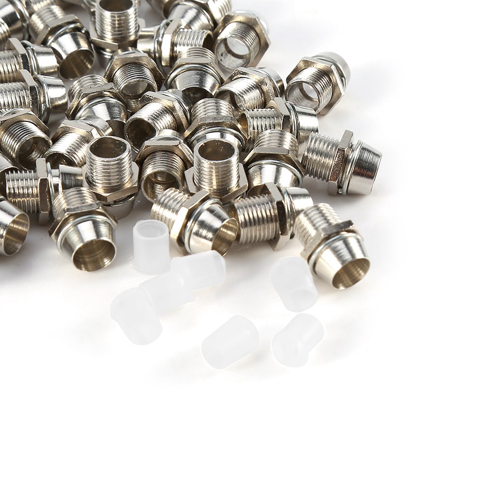 LED 50 5mm Display Silver Mount pcs Panel Thread Color Holders Size 8mm ...