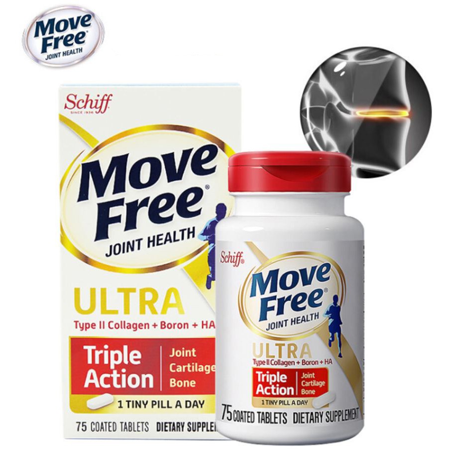 MoveFree Ultra Triple Action (Schiff) มูฟฟรี อาหารเสริมบำรุงไขข้อ มี3แบบ[สำหรับ 75วัน] /200เม็ด ...