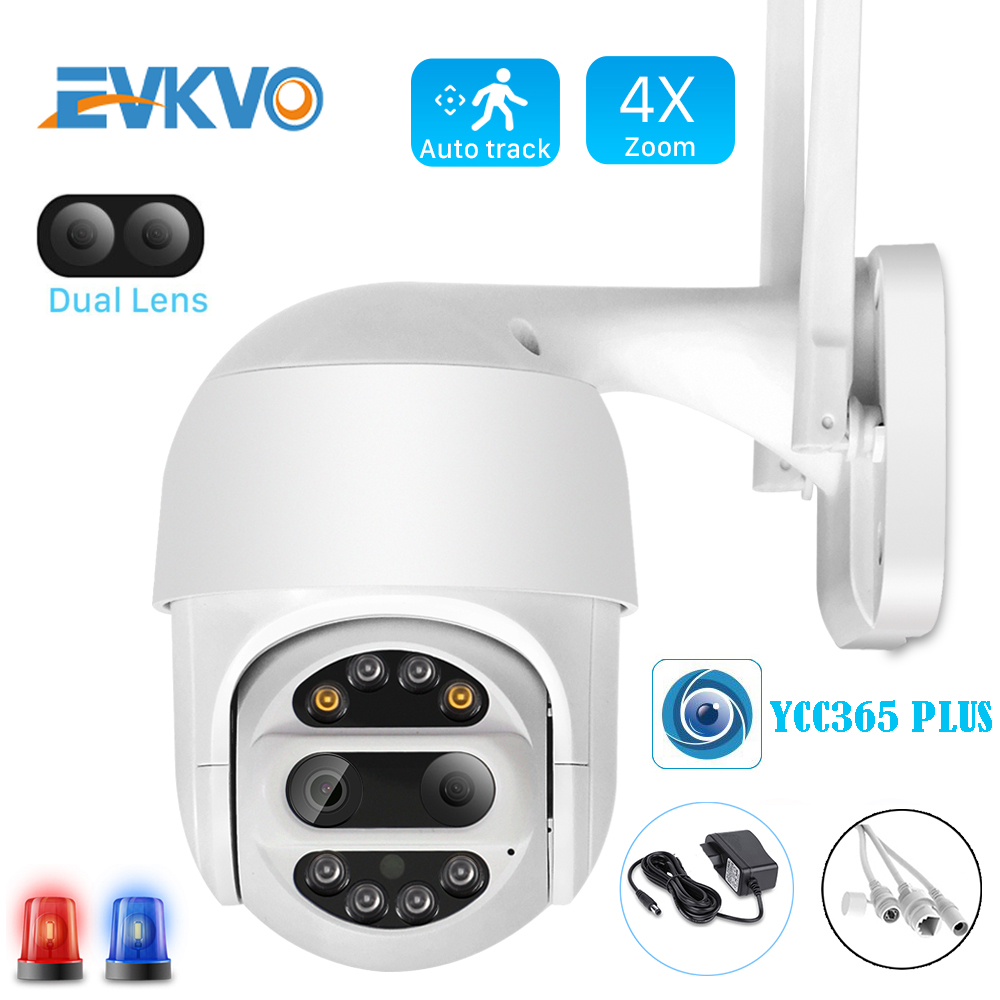 EVKVO - Dual-Lens - การติดตามอัตโนมัติ - Night Vision สีเต็มรูปแบบ ...