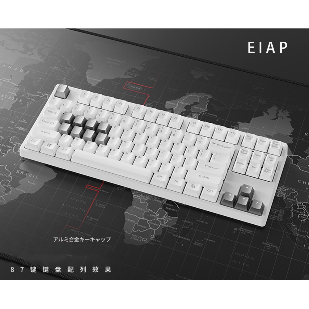 คีย์บอร์ด:Mechanical Keyboard Metal Keyca ESC ersonality Single ...