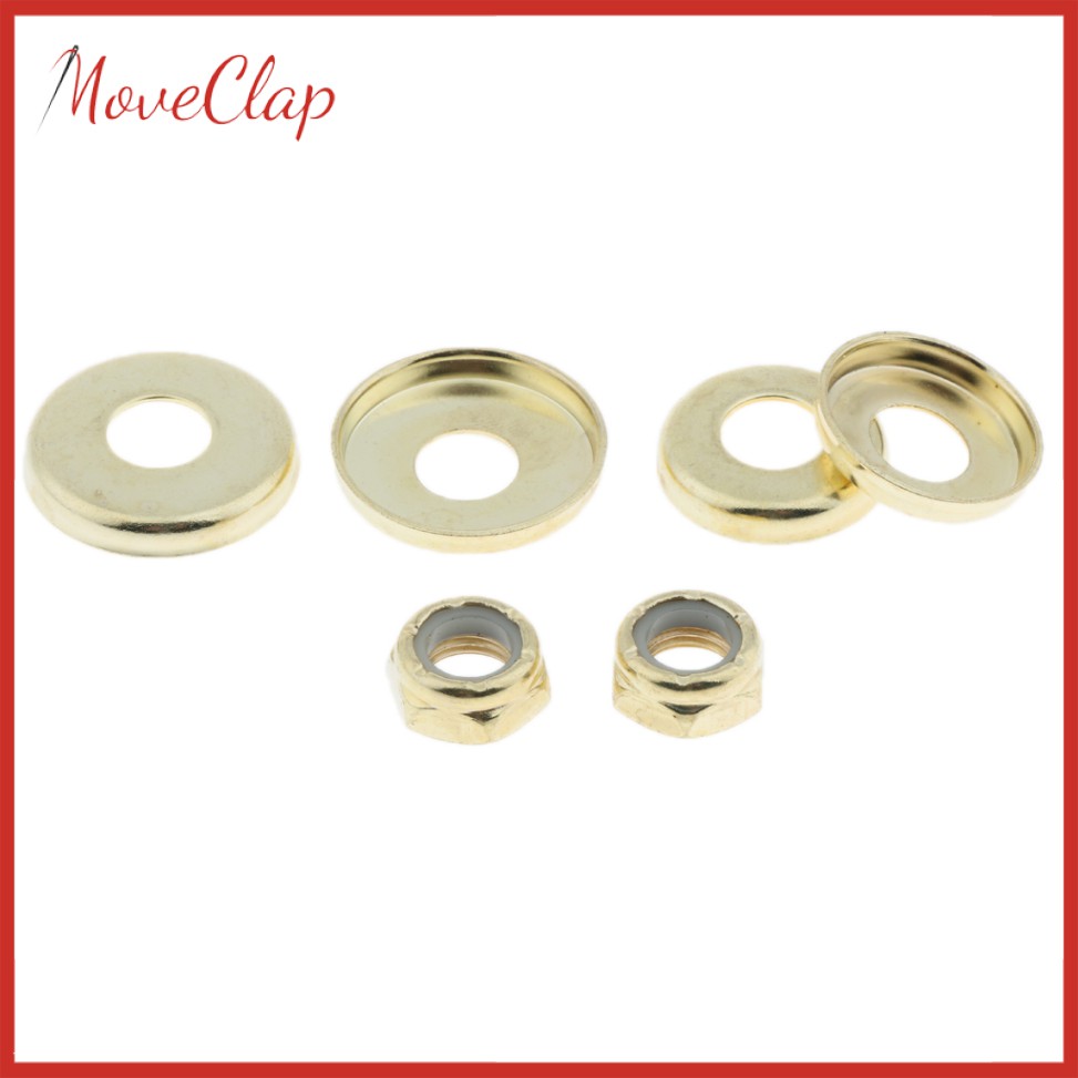 MoveClap 4pcs Skateboard Replacement Iron Bushings Washers Cup Nuts ...