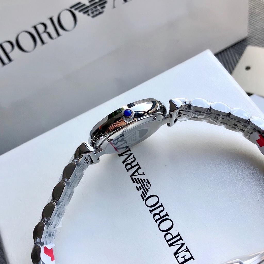 Armani Womens Watch AR11091 Stainless Steel Butterfly Double Snap ...