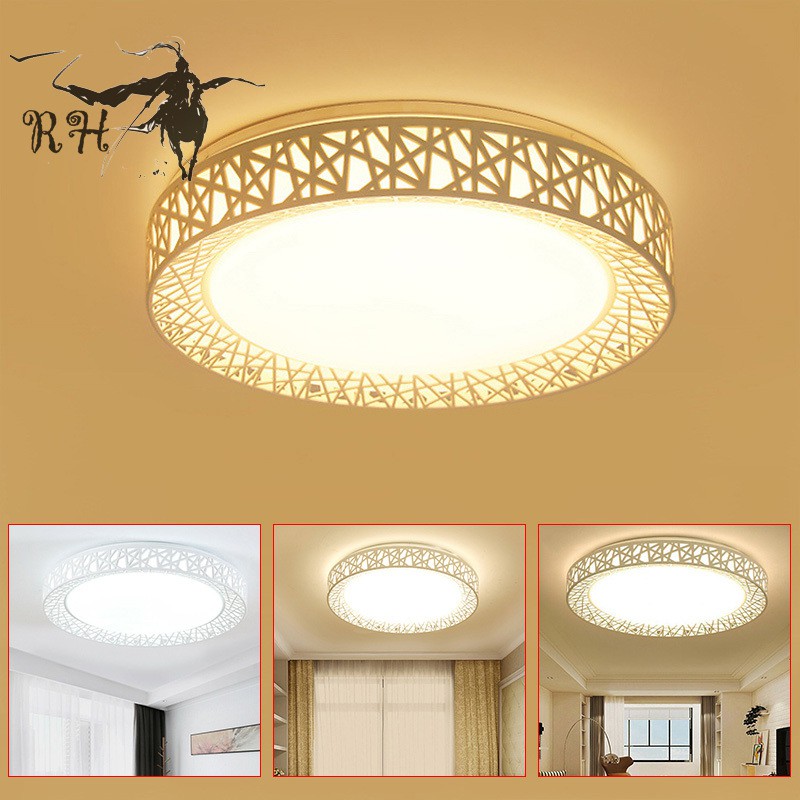 RH LED Ceiling Light Bird Nest Round Lamp Modern Fixtures For Living ...