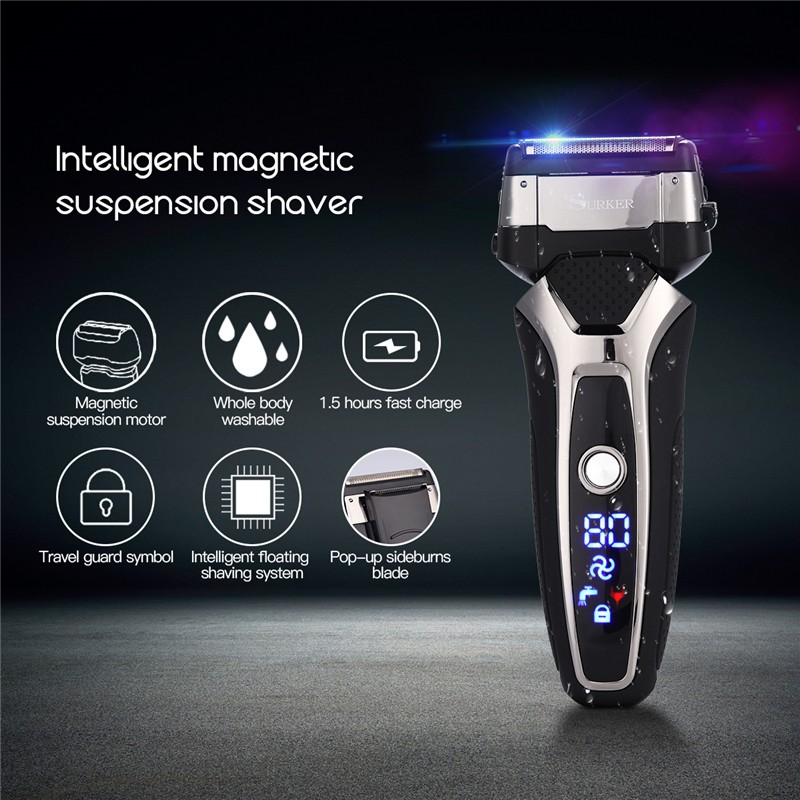 Whole Body Washable Electric Shaver Quick Charge Mens Shaving Machine ...