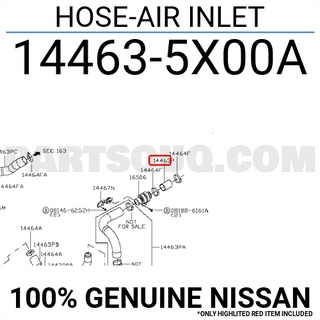 ท่ออินเตอร์คูลเลอร์ ท่อสั้น พร้อมเหล็กรัด (แท้ศูนย์ 100 %) NISSAN ...