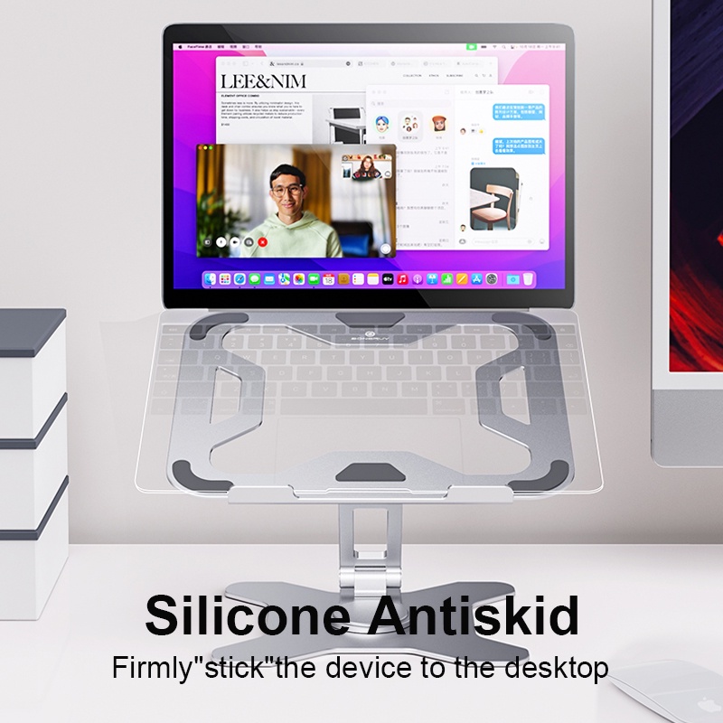 Portable Laptop Stand Aluminium Foldable Adjustable Notebook Support ...
