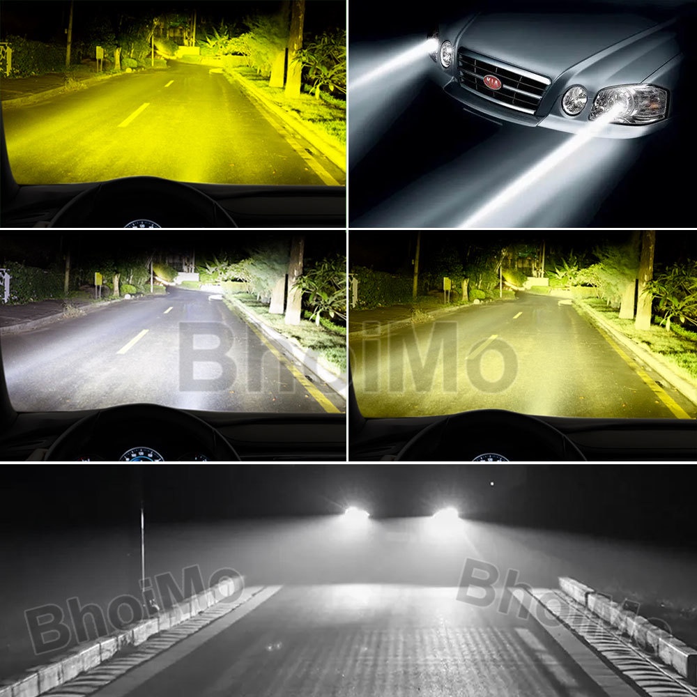 Bhoimo 2022 ใหม่ หลอดไฟตัดหมอก LED F8 H1 H3 H4 H7 H8 H9 H11 9005 HB3 ...