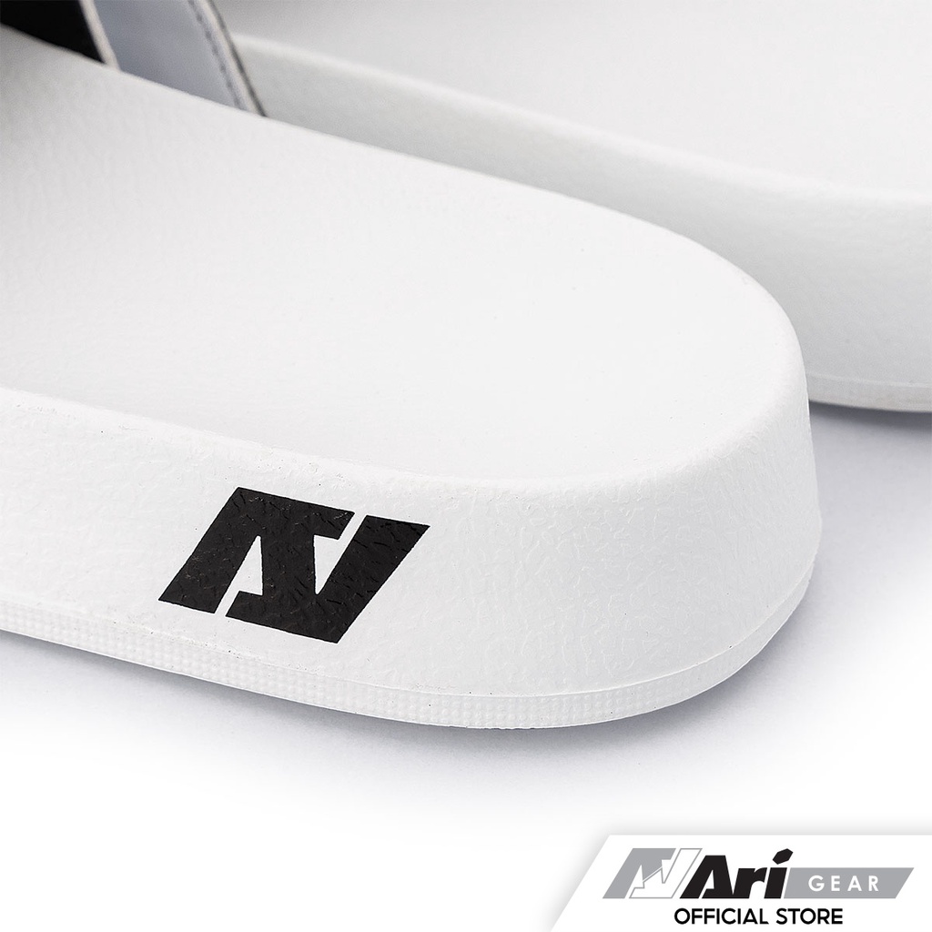 ARI SLIDE SANDALS - WHITEBLACK รองเท้าแตะ อาริ SANDALS สีขาว - arigear ...
