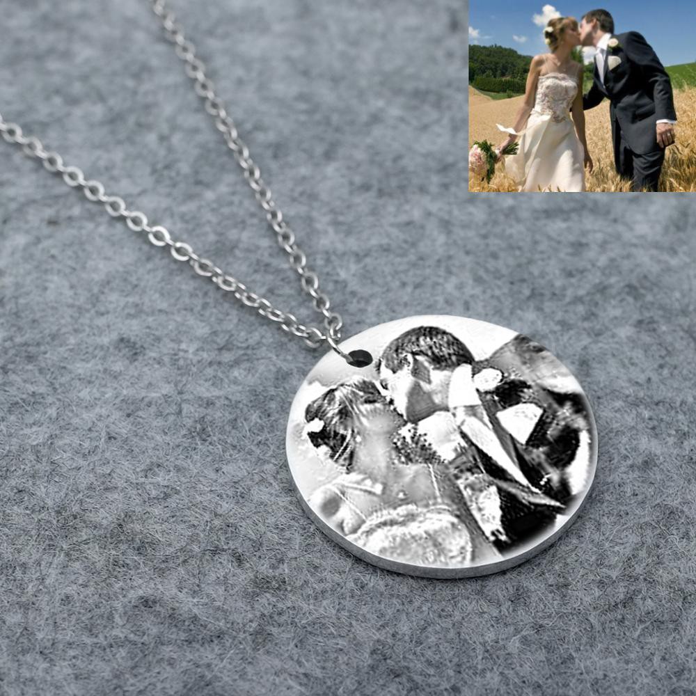 Custom Picture Necklace,Personalized Photo Necklace,Engraved Photo ...