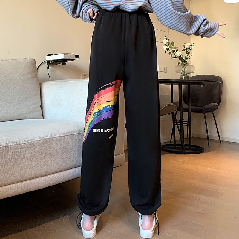 ES2020 ใหม่ กางเกงขายาวผู้ชายฤดูร้อนลำลองหลวมพลัสไซส์กางเกง ผ้าร่ม ใส่สบาย - es.shop28 - ThaiPick