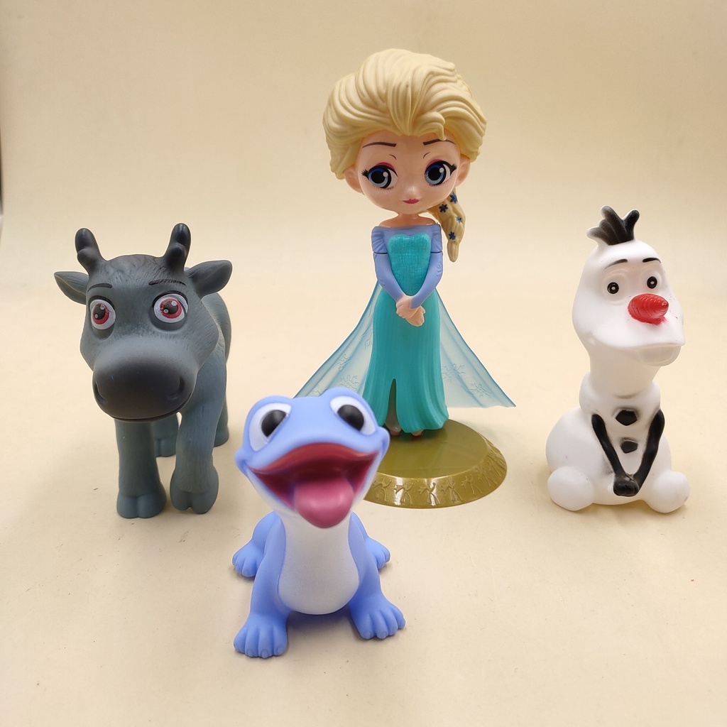 เจ้าหญิงตุ๊กตาDisney Cartoon Action Toy Figures Cake Decoration Frozen ...