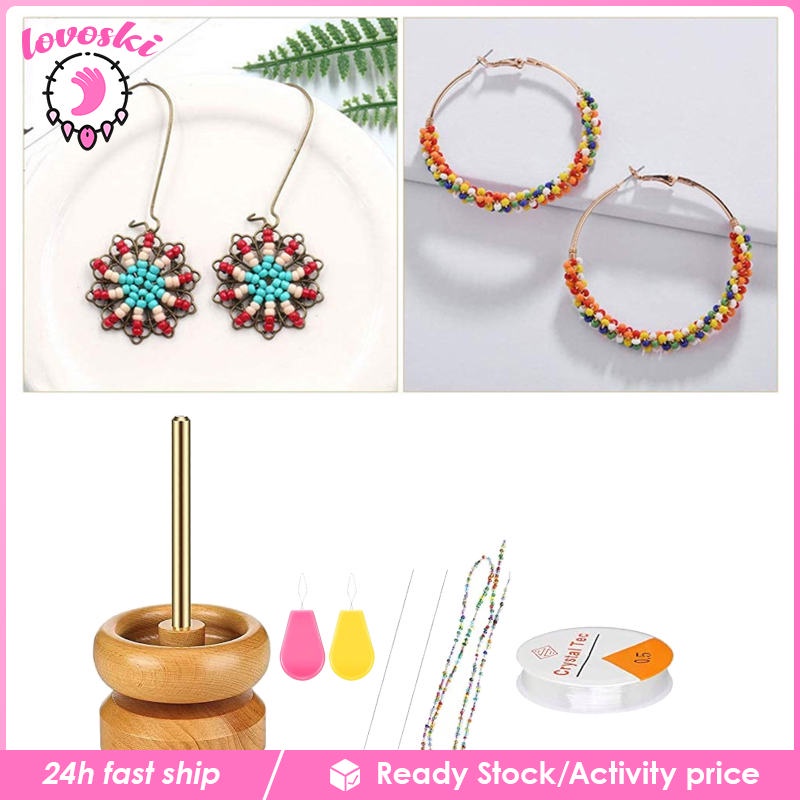 LOV.-10--]] Wooden Bead Spinner Beads Loader Quickly DIY Spinning ...